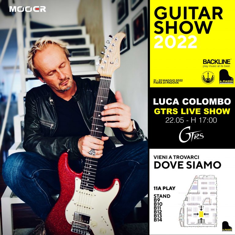 LUCA COLOMBO PRESENTA LA NUOVA GTRS AL GUITAR SHOW DI PADOVA! - Backline
